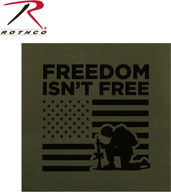 Rothco Freedom Isnt Free US Flag Soldier T Shirt - HIT a Double