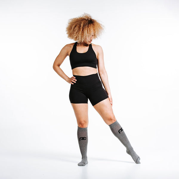 Marathon Upcycle Grey RPET Recycled Socks - HIT a Double