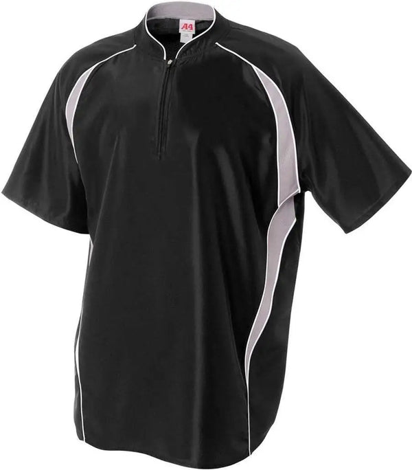 Zip Batting Jacket A4 N4241 Black Sizing Chart - HIT a Double