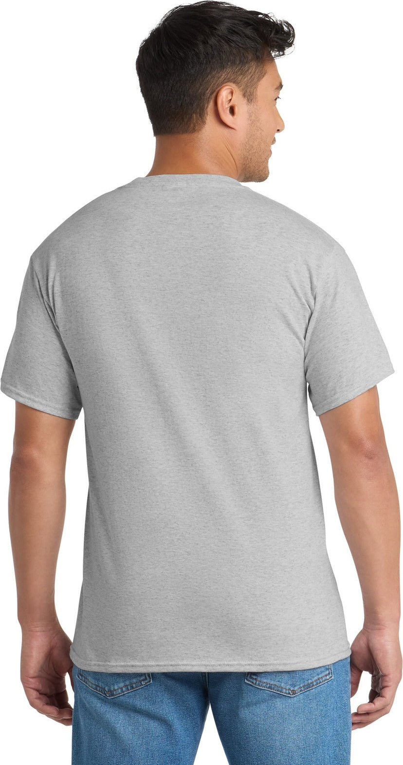 Port & Company PC55PT Port & Co Tall Core Blend Pocket Tee - Ash - HIT ...
