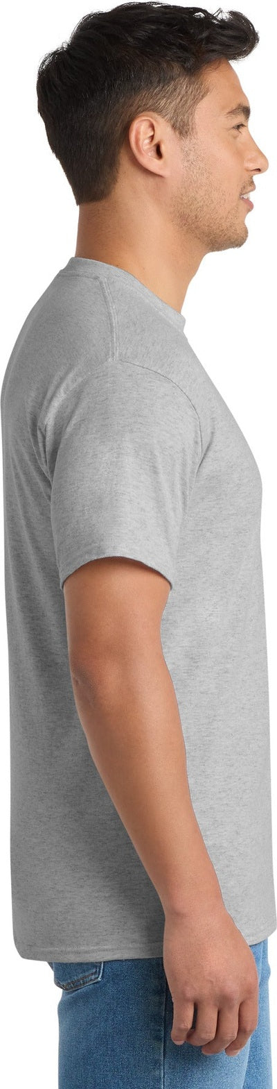 Port & Company PC55PT Port & Co Tall Core Blend Pocket Tee - Ash - HIT ...