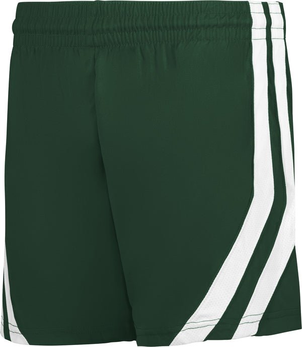 Alleson Athletic 539Pw Basketball Short Women - Forest White - HIT a Double