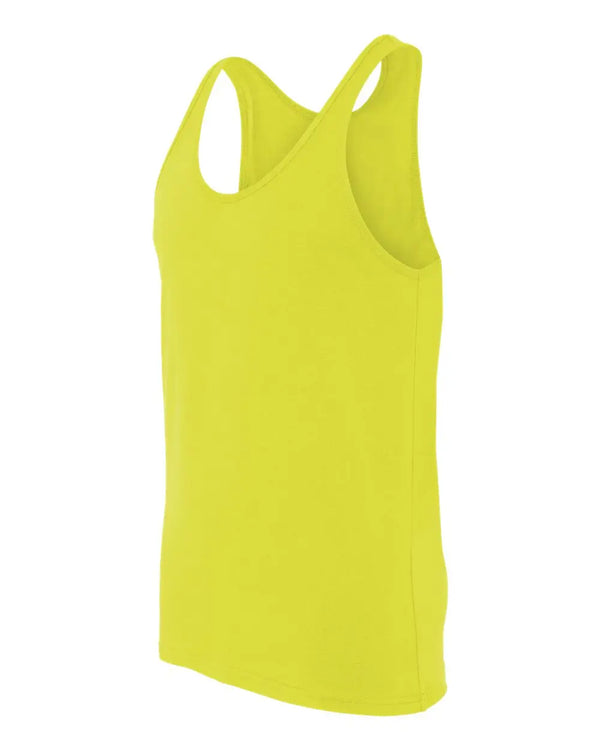 Airlume Combed Neon Yellow CVC Tank Ring Spun Cotton - HIT a Double