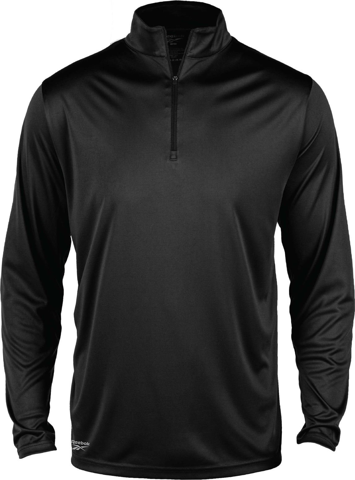 Reebok 7265 Icon Long Sleeve Quater-Zip - Black - HIT a Double