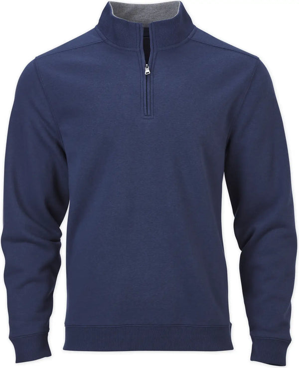 Boxercraft BM5202 Fleece Quarter Zip Pullover - Navy - HIT a Double