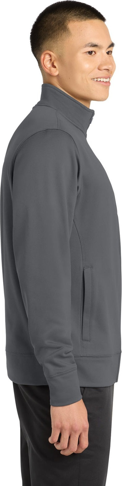 Sport-Tek ST241 Sport-Wick Fleece Full-Zip Jacket - Dark Smoke Gray ...