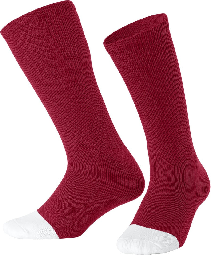 Sport-Tek STA05 All Sport OTC Socks - Deep Red - HIT a Double