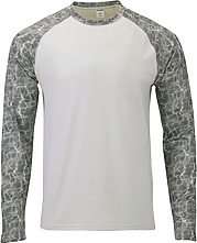 Paragon 231 Panama Long Sleeve Shock Oceanic Print Tee - Gray Water ...