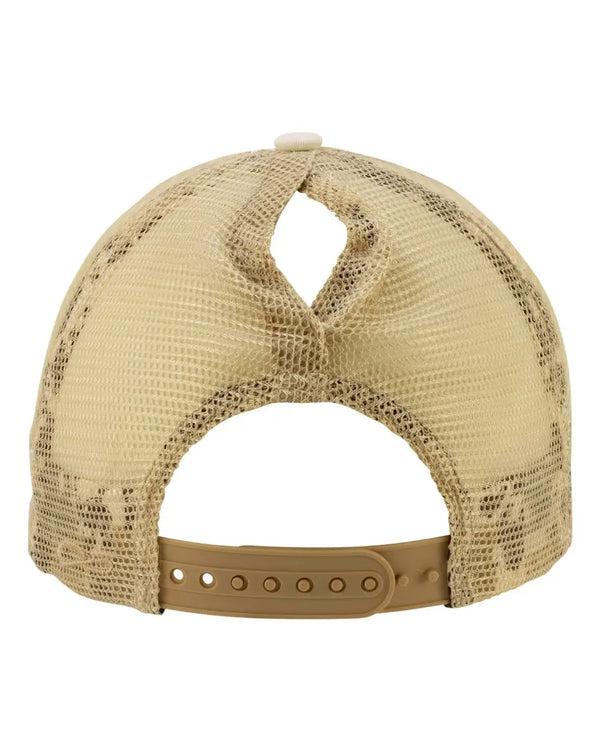 Stylish Infinity Her TESS Mesh Back Cap Vanilla Khaki - HIT a Double