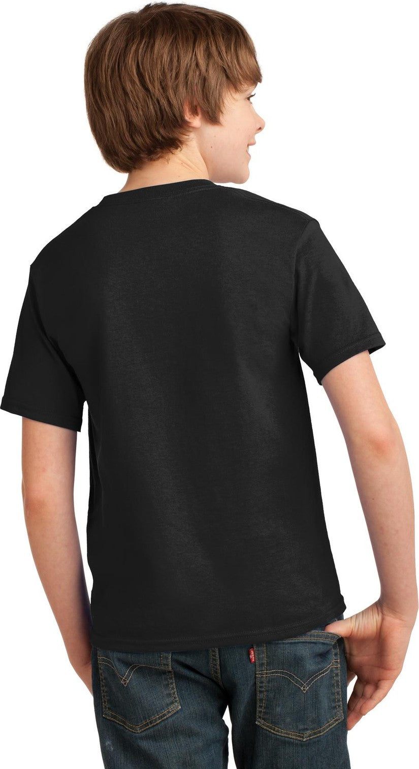 Port & Company PC61Y Port & Co Youth Essential Tee - Jet Black - HIT a ...
