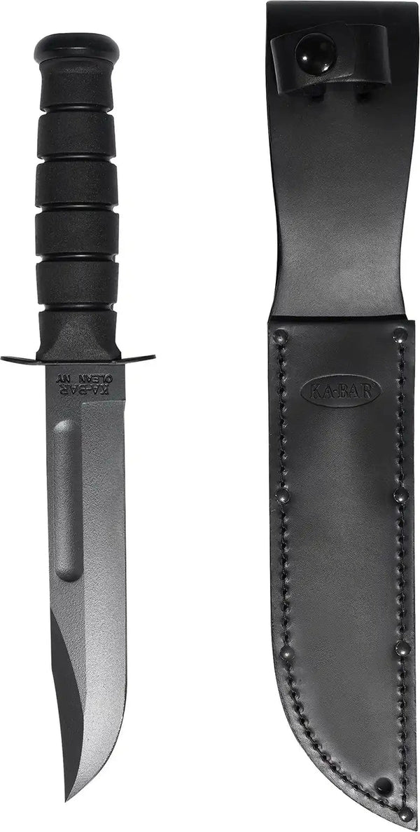 High Quality KA BAR Full Size All Purpose Knife Black - HIT a Double