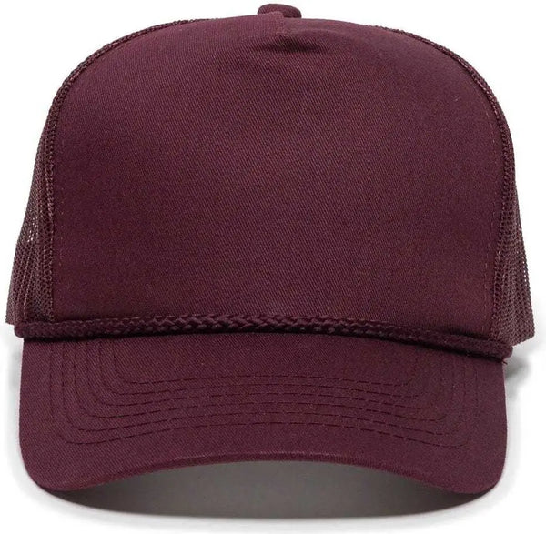 OC Sports GL-155 Adjustable Mesh Maroon Cap - HIT a Double