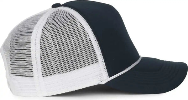 OC Sports OCFOAM Foam Mesh Trucker Hat Navy - HIT a Double