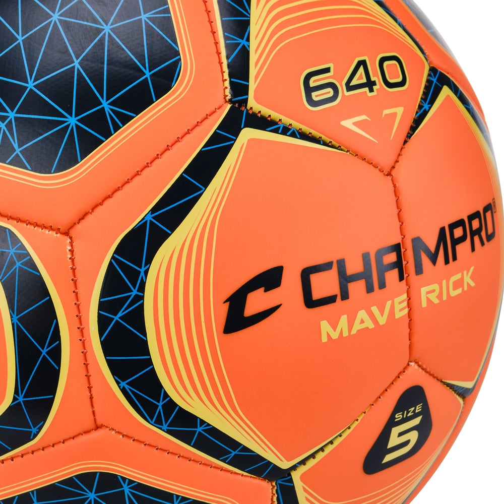 Champro SB640 Maverick Soccer Ball - Optic Orange - HIT a Double