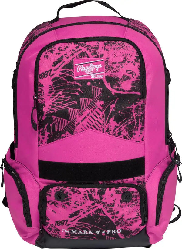 Unleash Pink Power in Rawlings Gamer Series Backpack - HIT a Double