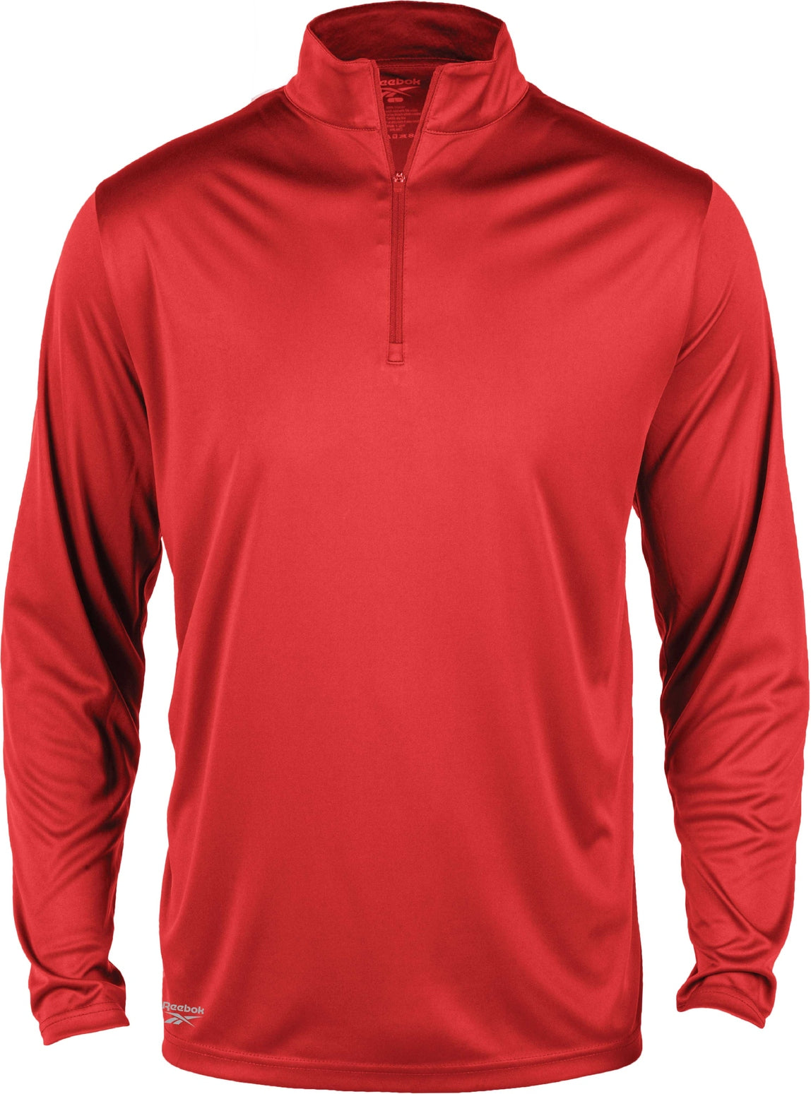 Reebok 7265 Icon Long Sleeve Quater-Zip - Red - HIT a Double