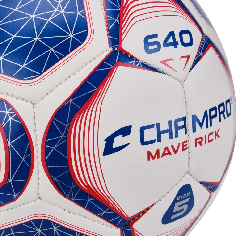 Champro SB640 Maverick Soccer Ball - Red White Blue - HIT a Double