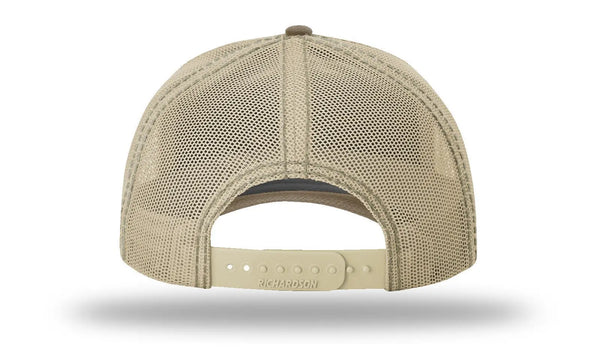 Richardson 112WH Buck Khaki Trucker Hat - HIT a Double