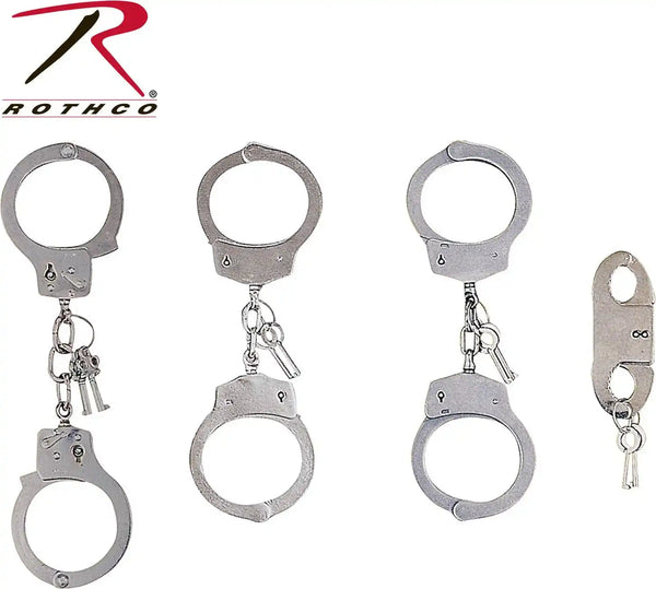 Rothco Double Lock Steel Handcuffs Secure Restraints - HIT a Double