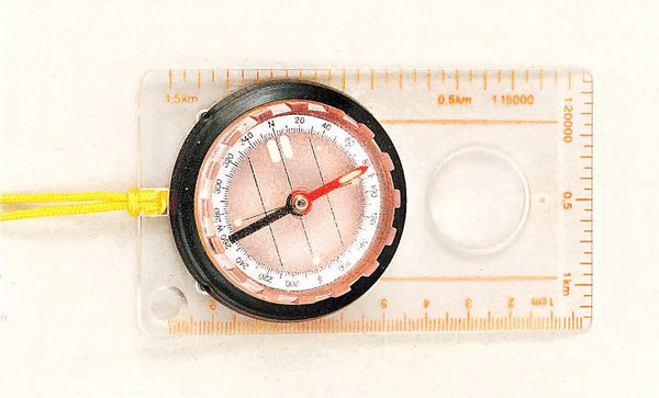 Map Compass Liquid Filled Baseplate Rotating Bezel - HIT a Double
