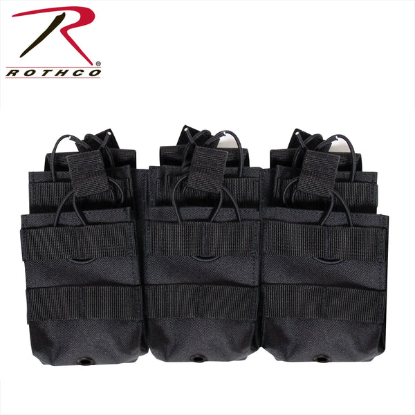 Rothco MOLLE Open Top Six Rifle Mag Pouch - HIT a Double