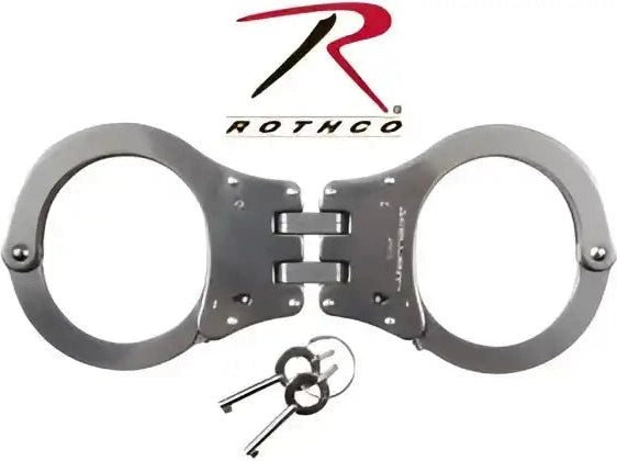 NIJ Approved Stainless Steel Hinged Handcuffs Power - HIT a Double