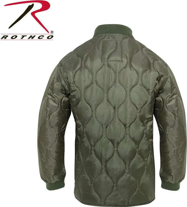 Olive Drab Quilted Woobie Jacket Classic Military - HIT a Double