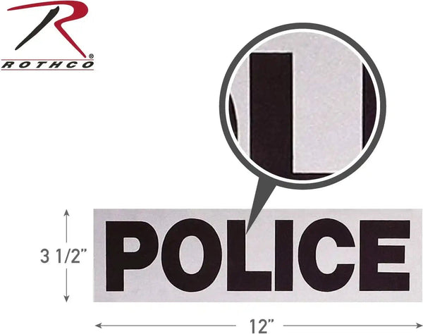 High Visibility Reflective Police Patch Sew On - HIT a Double