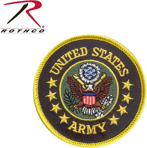 Exciting Gold Embroidered US Army Round Patch - HIT a Double