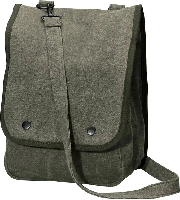 Rugged Vintage Canvas Map Case Shoulder Bag - HIT a Double