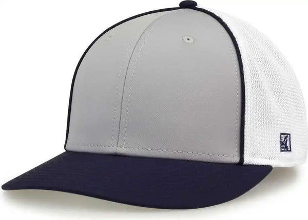GB483P On-Field GameChanger Cap Grey Navy - HIT a Double