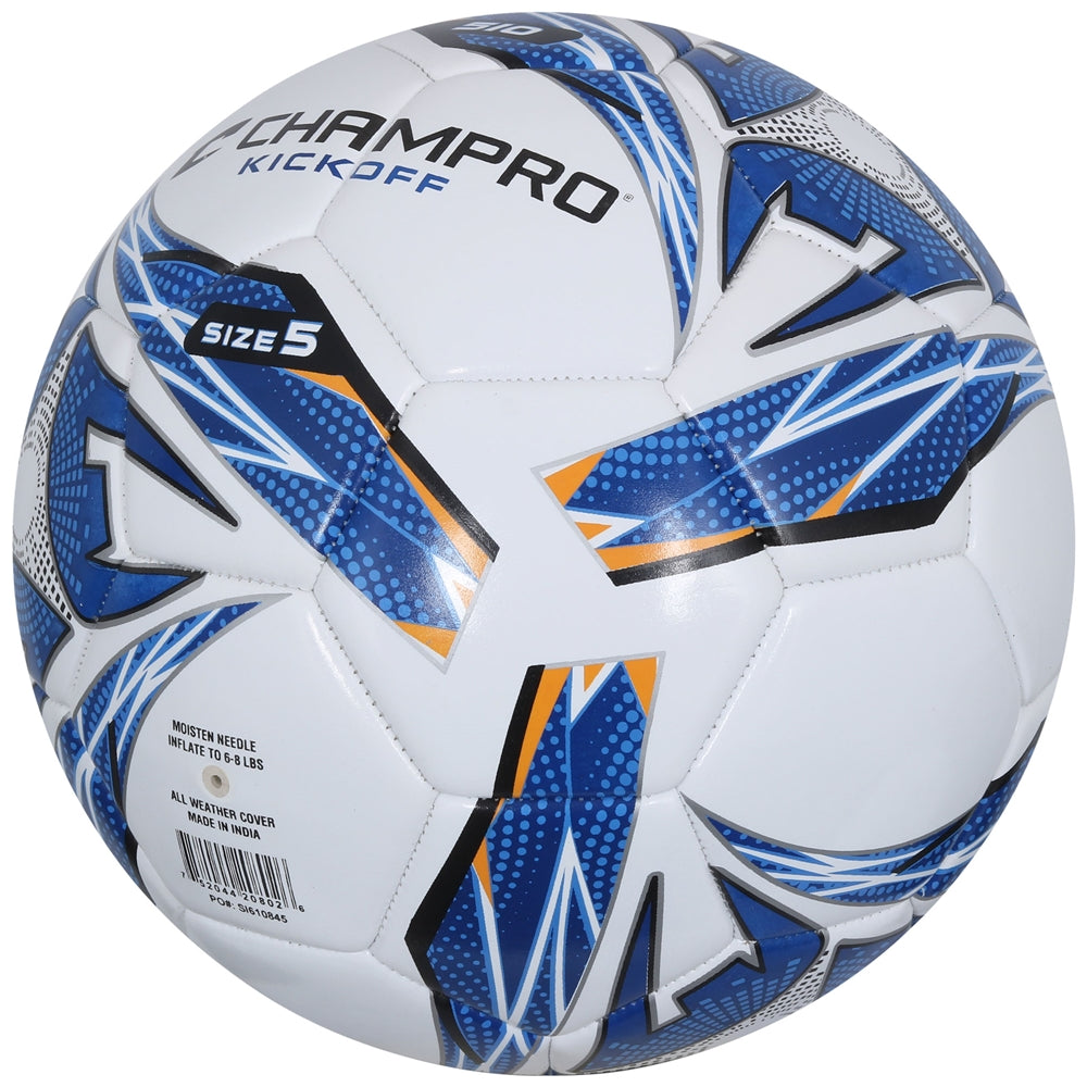 Champro SB510 Kickoff Soccer Ball - White Royal - HIT a Double